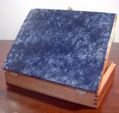 Marble Faux Finish Cigar Box and Frame