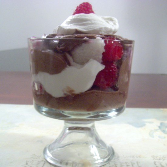 Chocolate Mousse Trifle Recipe Made with Chocolate Wine