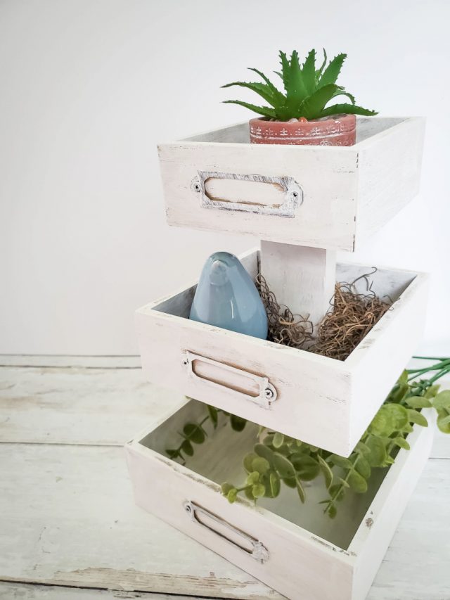 DIY Farmhouse Stacking Tray Tutorial