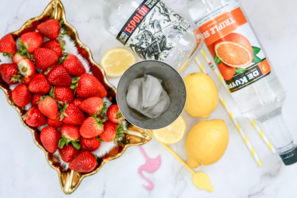 Strawberry Lemonade Margarita Cocktail Recipe